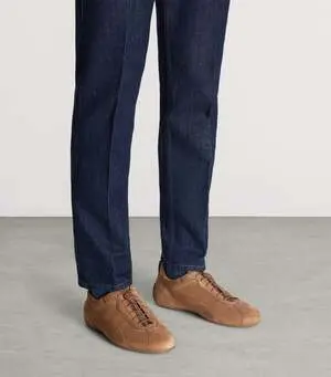 Dunhill Suede Automotive Davies Sneakers
