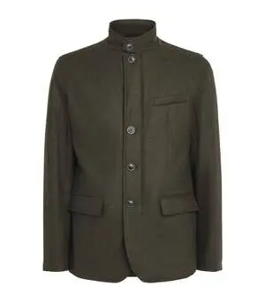 Herno Wool-silk High-neck Shacket