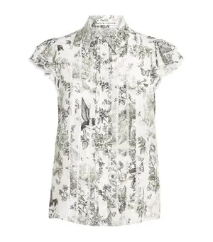 Alice + Olivia Ruffle Minda Blouse