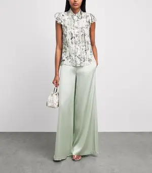 Alice + Olivia Ruffle Minda Blouse