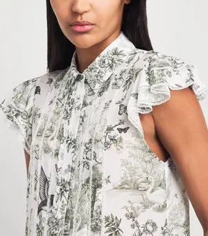 Alice + Olivia Ruffle Minda Blouse
