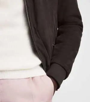 Herno Suede Bomber Jacket