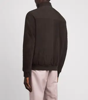 Herno Suede Bomber Jacket