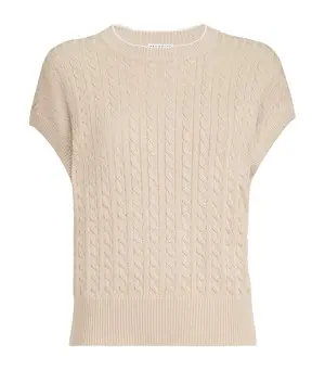 Brunello Cucinelli Short Sleeve Sweaters For Women