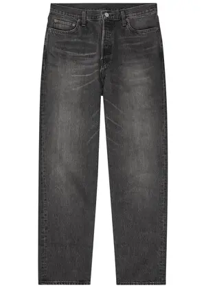 SSSTEIN Relaxed Straight-leg Jeans - Black