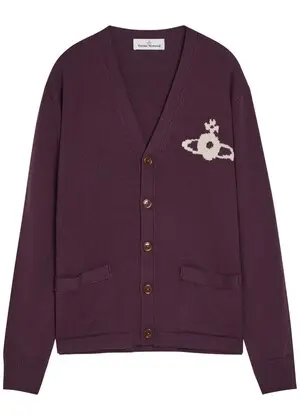 VIVIENNE WESTWOOD Alex Orb-intarsia Wool Cardigan