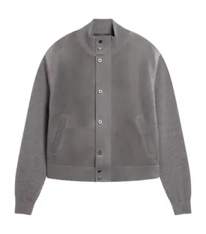 Dunhill Suede And Cashmere Bomber Jacket