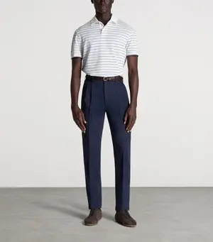 Dunhill Cotton Stripe Polo Shirt