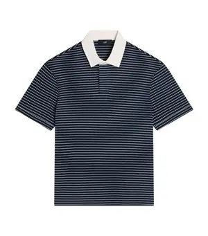 Dunhill Cotton Stripe Polo Shirt