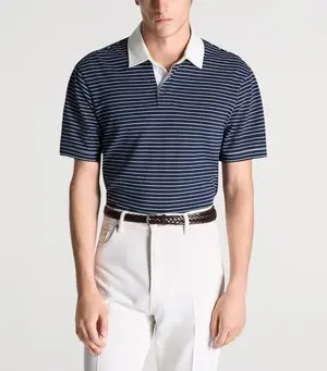 Dunhill Cotton Stripe Polo Shirt