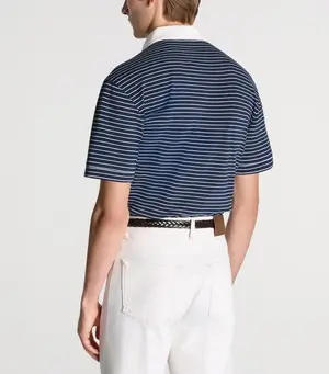 Dunhill Cotton Stripe Polo Shirt
