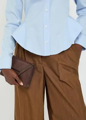 Stella McCartney Pleated Pinstriped Wool-blend Trousers