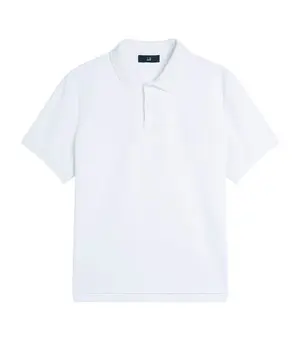 Dunhill Cotton Herringbone Polo Shirt