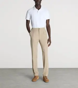 Dunhill Cotton Herringbone Polo Shirt