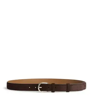 Dunhill Suede Belt - Brown