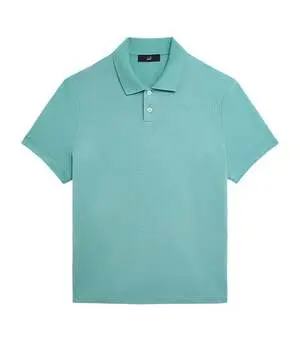 Dunhill Cotton-silk Polo Shirt - Green