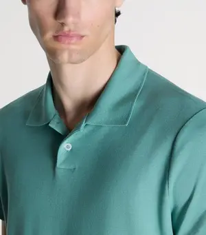 Dunhill Cotton-silk Polo Shirt - Green