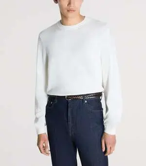 Dunhill Sea Island Cotton Crew Neck Sweater