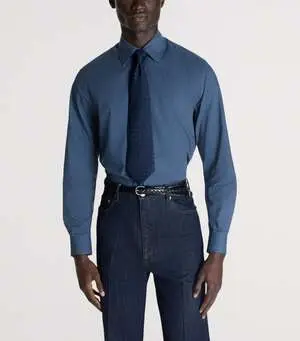 Dunhill Cotton Chambray Formal Shirt