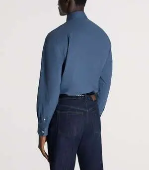 Dunhill Cotton Chambray Formal Shirt