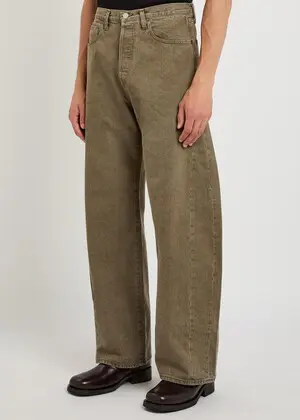 SSSTEIN Deformation Barrel-leg Jeans
