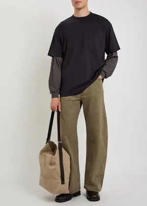SSSTEIN Deformation Barrel-leg Jeans