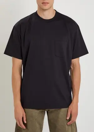 SSSTEIN Oversized Cotton T-shirt - Navy