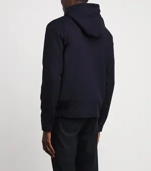 Colombo Wool Zip-up Hoodie - Navy