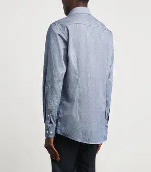 Eton Signature Twill Geometric Shirt