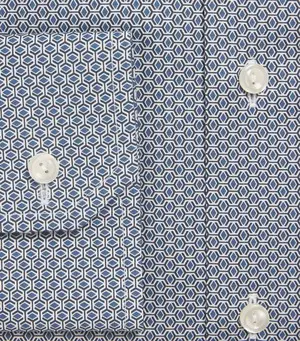 Eton Signature Twill Geometric Shirt