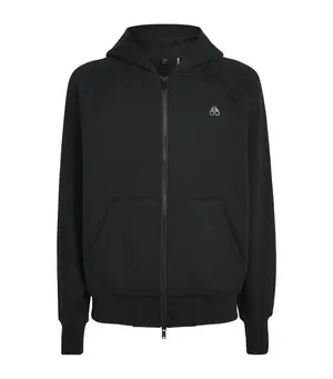 Moose Knuckles Logo Yul Zip-up Hoodie