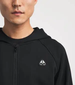 Moose Knuckles Logo Yul Zip-up Hoodie