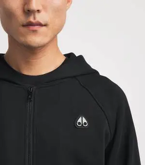 Moose Knuckles Logo Yul Zip-up Hoodie