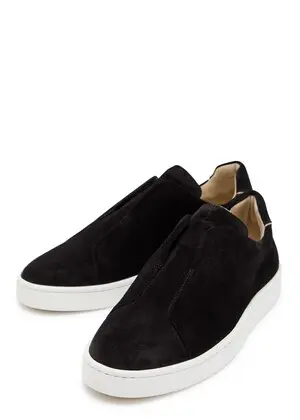 AURELIEN Aur3 Suede Sneakers - Black