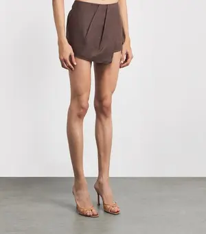Cult Gaia Linen Posey Skort