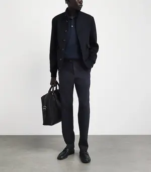 Marco Pescarolo Stretch Virgin Wool-cashmere Tailored Trousers