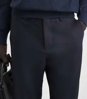 Marco Pescarolo Stretch Virgin Wool-cashmere Tailored Trousers