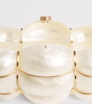 Cult Gaia Acrylic Bolla Clutch Bag - Ivory