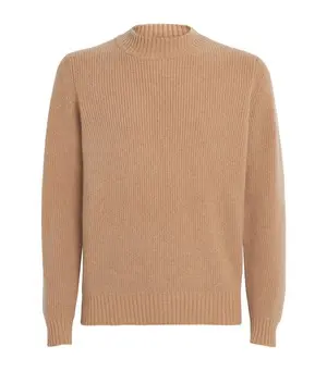 FIORONI CASHMERE Ribbed High Neck Sweater
