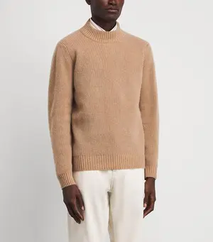 FIORONI CASHMERE Ribbed High Neck Sweater