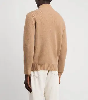 FIORONI CASHMERE Ribbed High Neck Sweater
