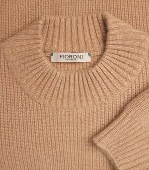 FIORONI CASHMERE Ribbed High Neck Sweater