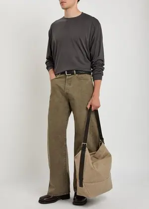 SSSTEIN Oversized Long-sleeve Wool T-shirt
