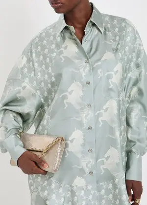 Stella McCartney Horse-print Silk Shirt