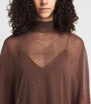 TALLER MARMO Silk-blend Muscat Kaftan Maxi Dress