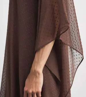 TALLER MARMO Silk-blend Muscat Kaftan Maxi Dress