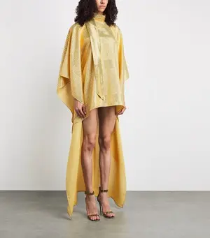 TALLER MARMO Silk-blend Denver Sunrise Kaftan Dress