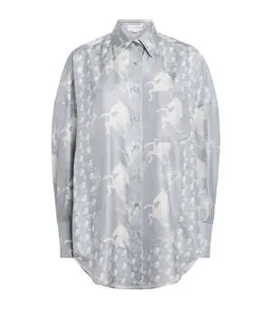 Stella McCartney Silk Unicorn Shirt