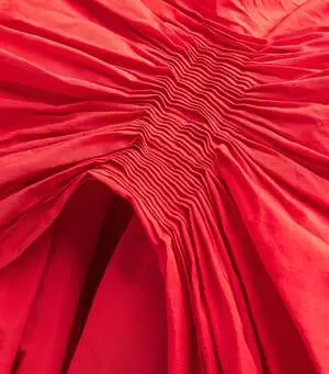 MARMAR HALIM Strapless Gown With Ruching And Voluminous Skirt