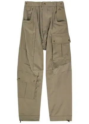 VIVIENNE WESTWOOD Cabarnet Panelled Canvas Cargo Trousers - Taupe